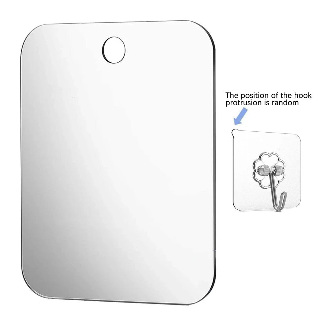 Anti-Fog Shower Mirror – Fogless Bathroom Shaving Mirror with Suction ...